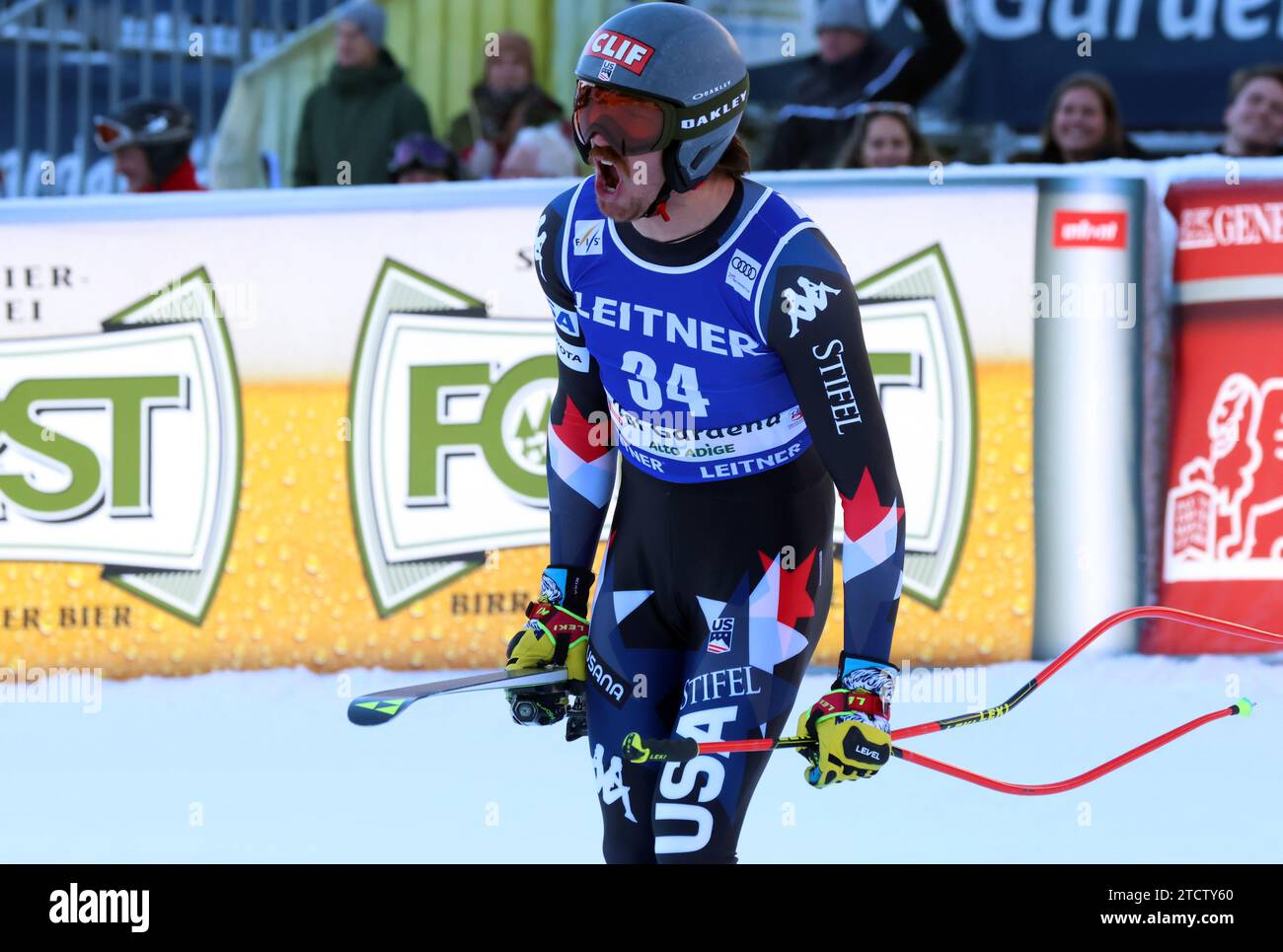 Saint Christina, Italy. 14th Dec, 2023. Santa Cristina - Skiing, Val ...