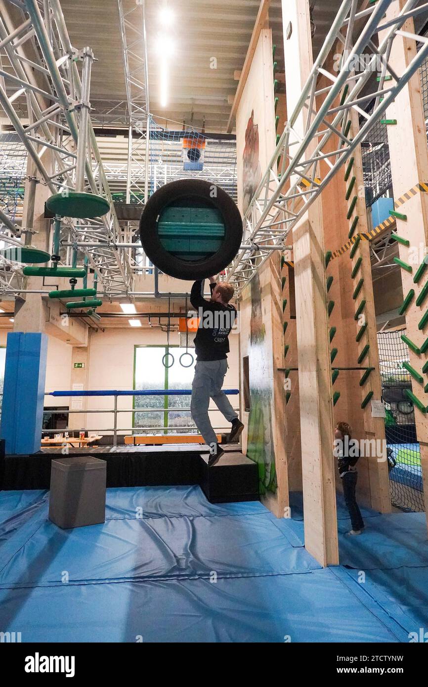 David Eilenstein an der Sanduhr auf dem Kurs der Halle - Weiterstadt 14 ...