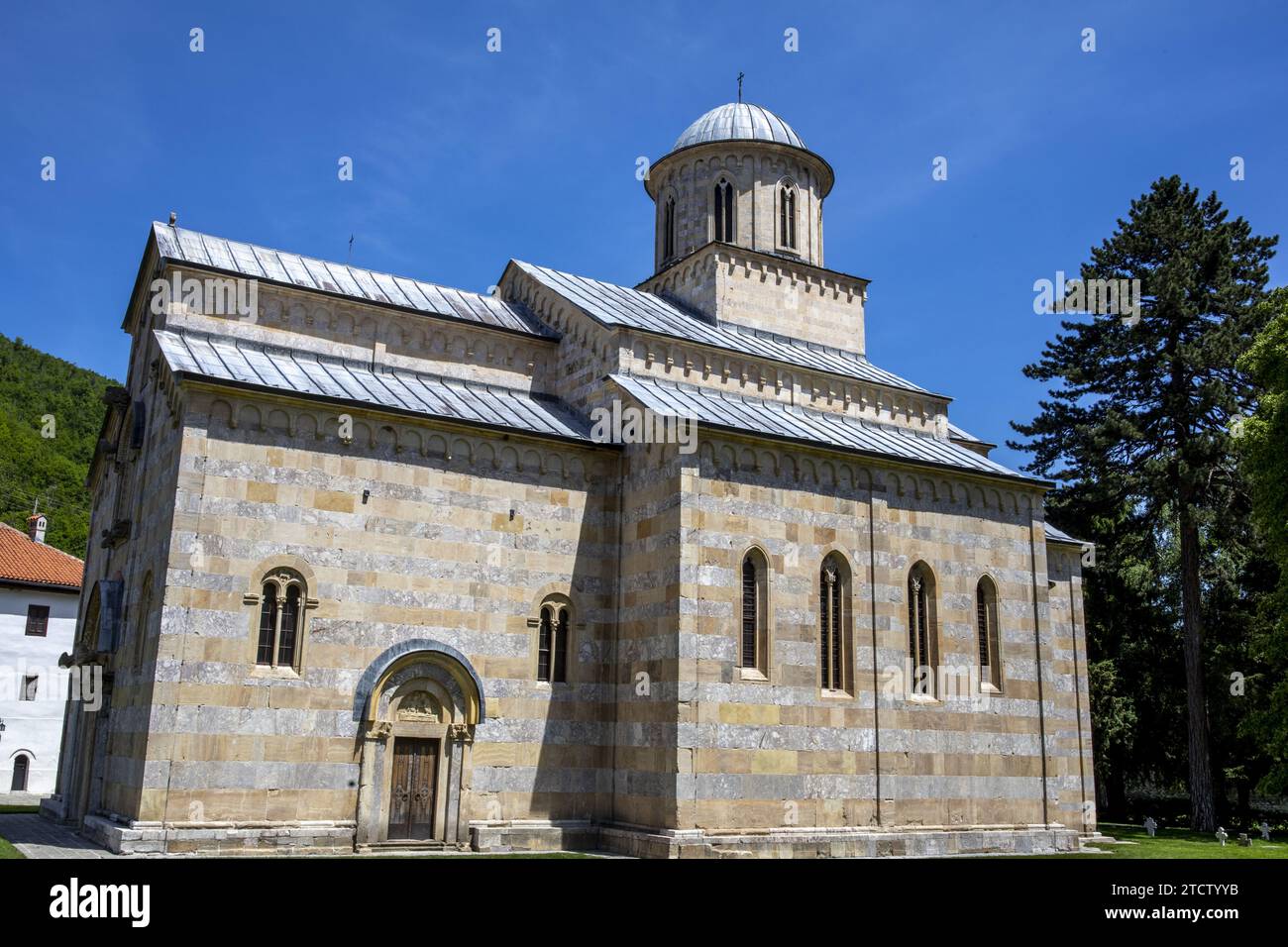 Visoki Decani Serbian orthodox monastery church, Kosovo Stock Photo - Alamy