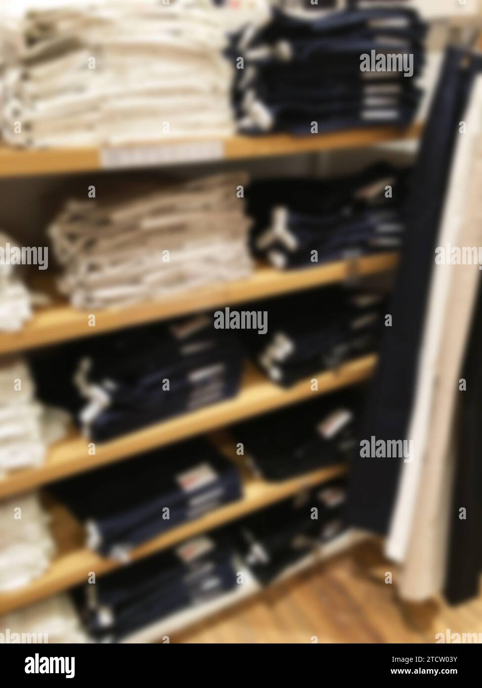 blurred image background with clothing store Stock Photo - Alamy