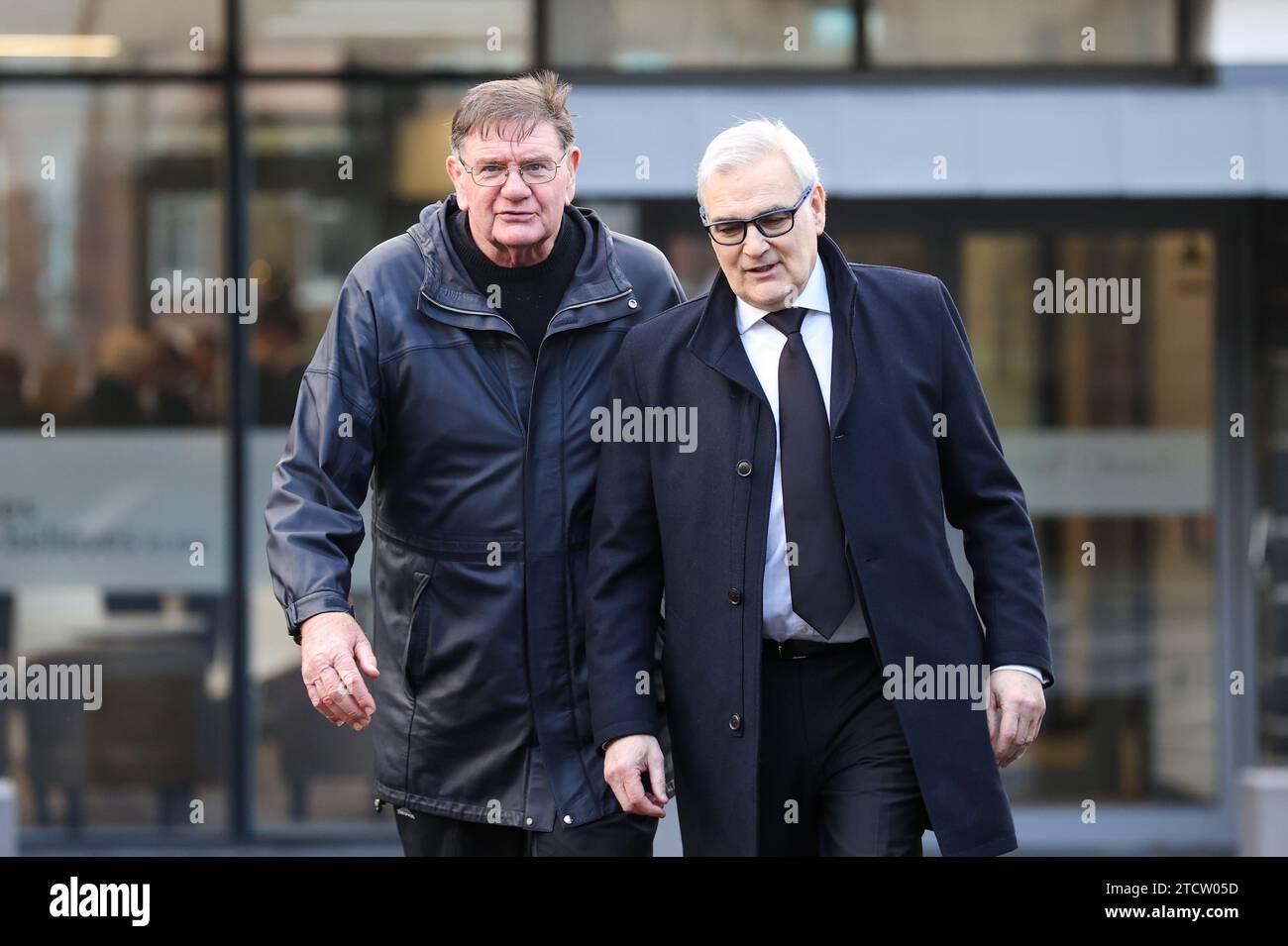 Former Ireland rugby international Willie Anderson (left) following the ...