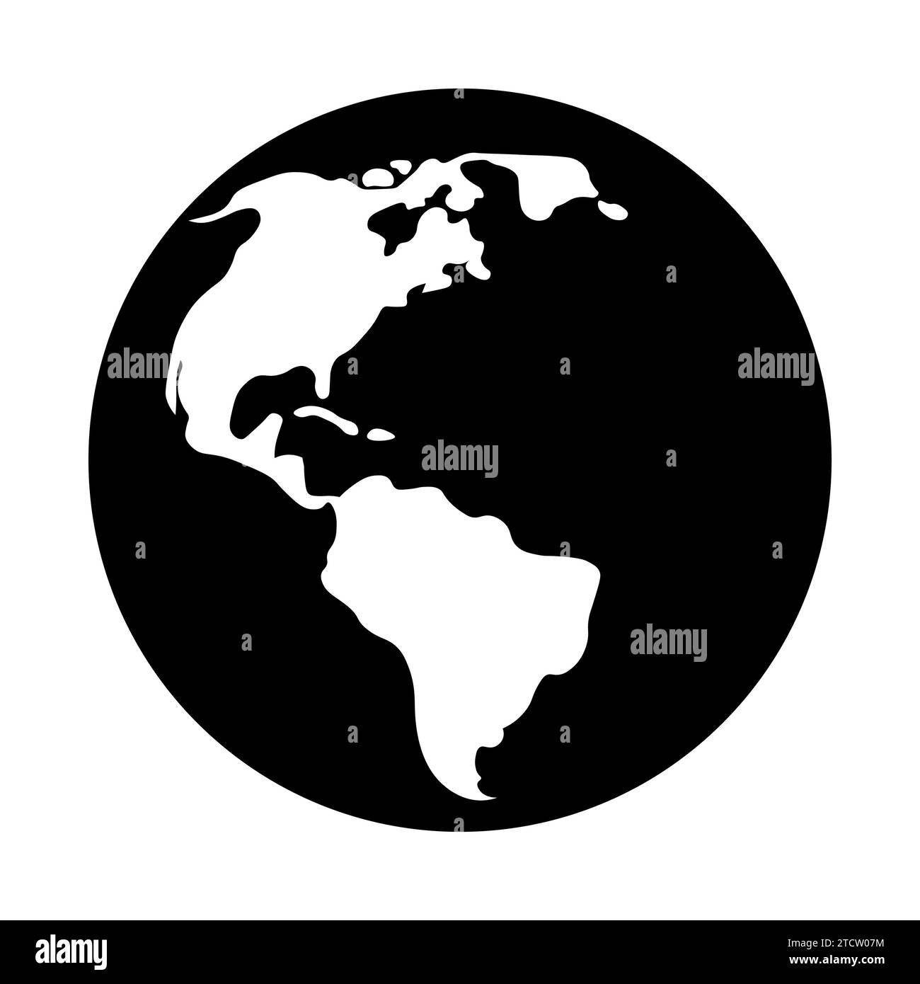 Globe black vector icon on white background Stock Vector Image & Art - Alamy