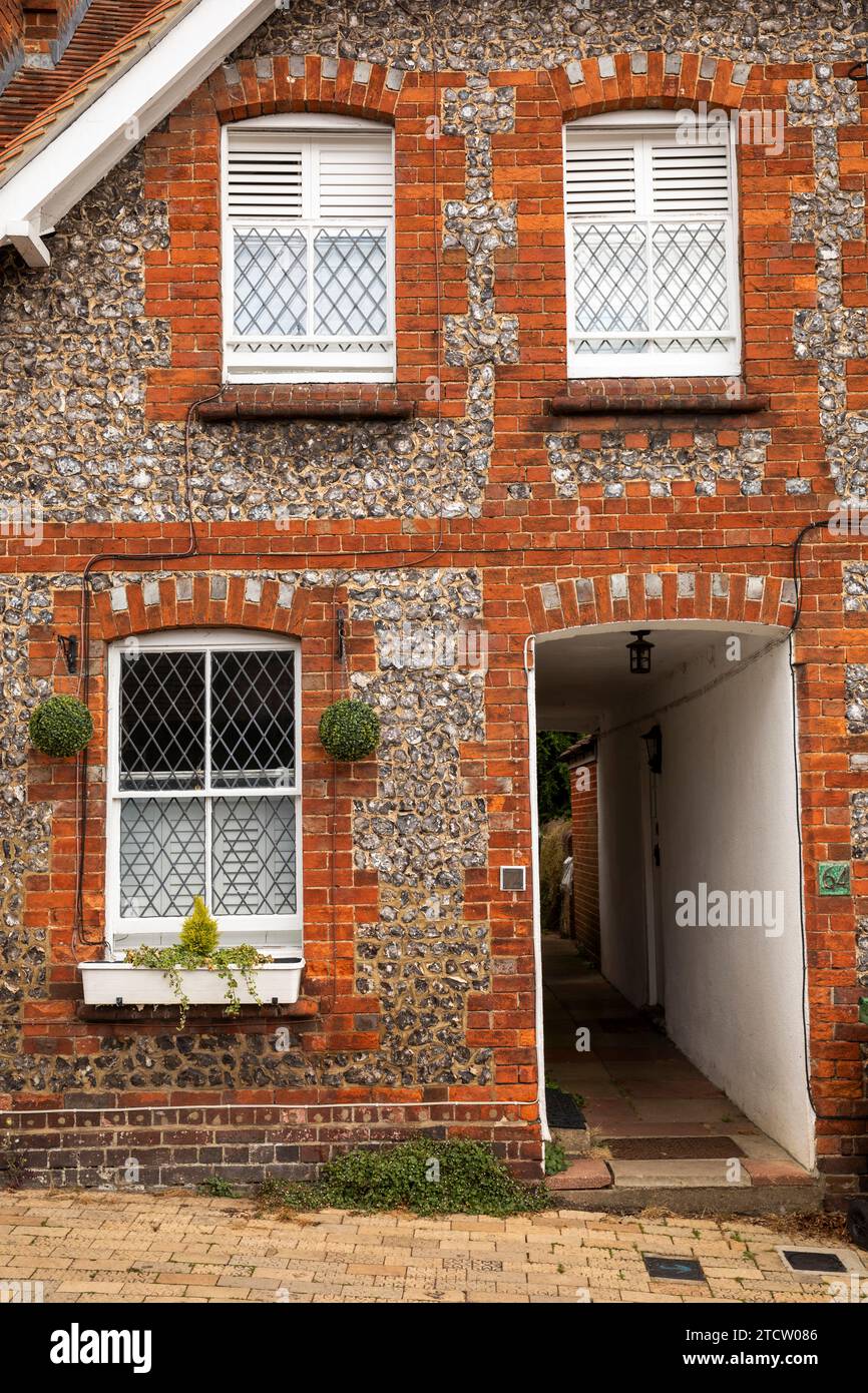UK, England, Oxfordshire, Henley on Thames, West Street, flint and ...