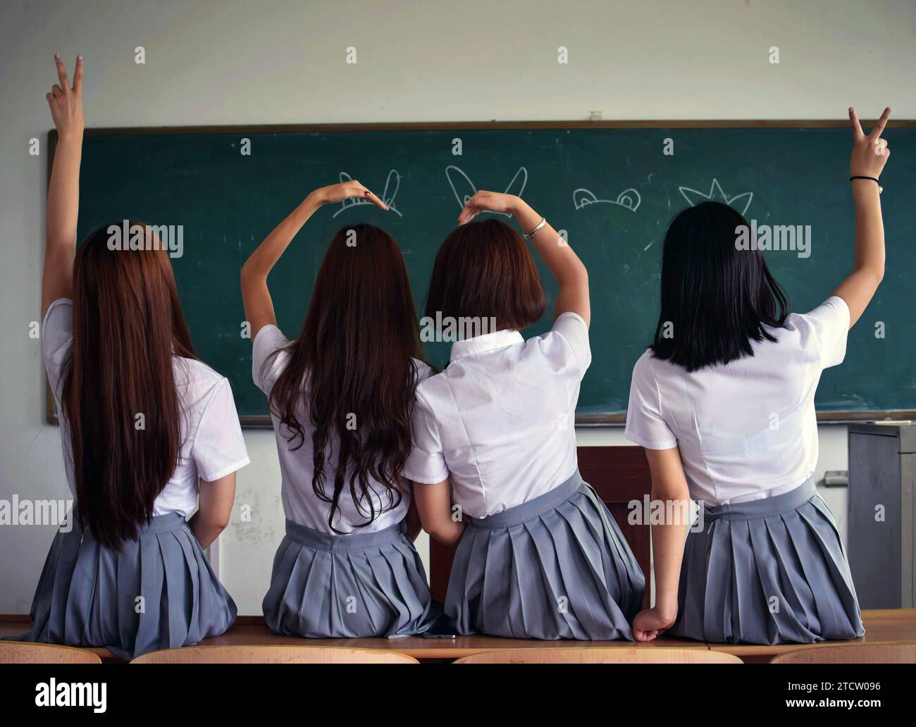 Happy schoolgirl back school hi-res stock photography and images - Alamy