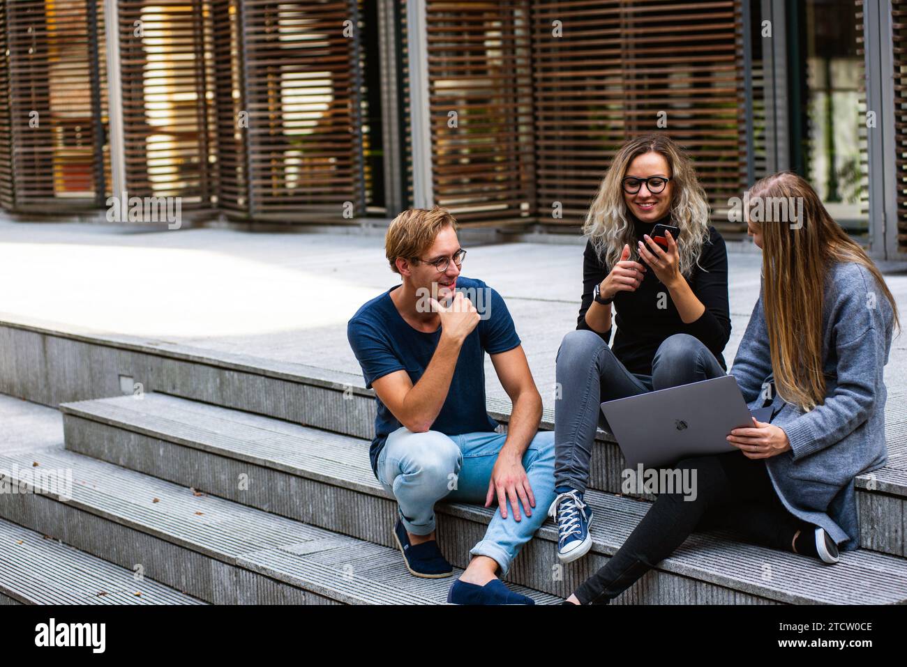 Back to school background, college students studying Stock Photo - Alamy