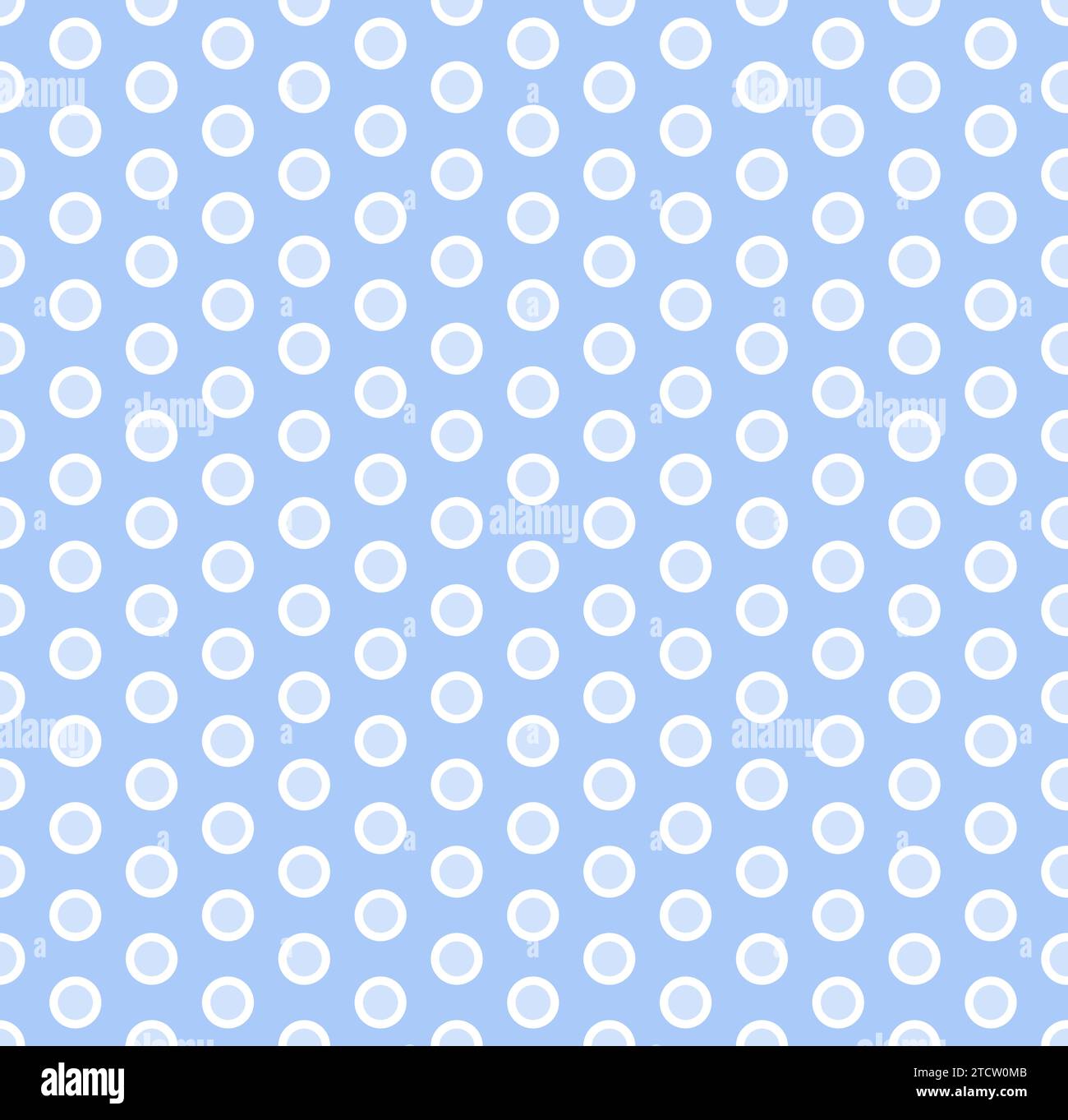 Blue circles with white outline on blue background. Polka dot style ...