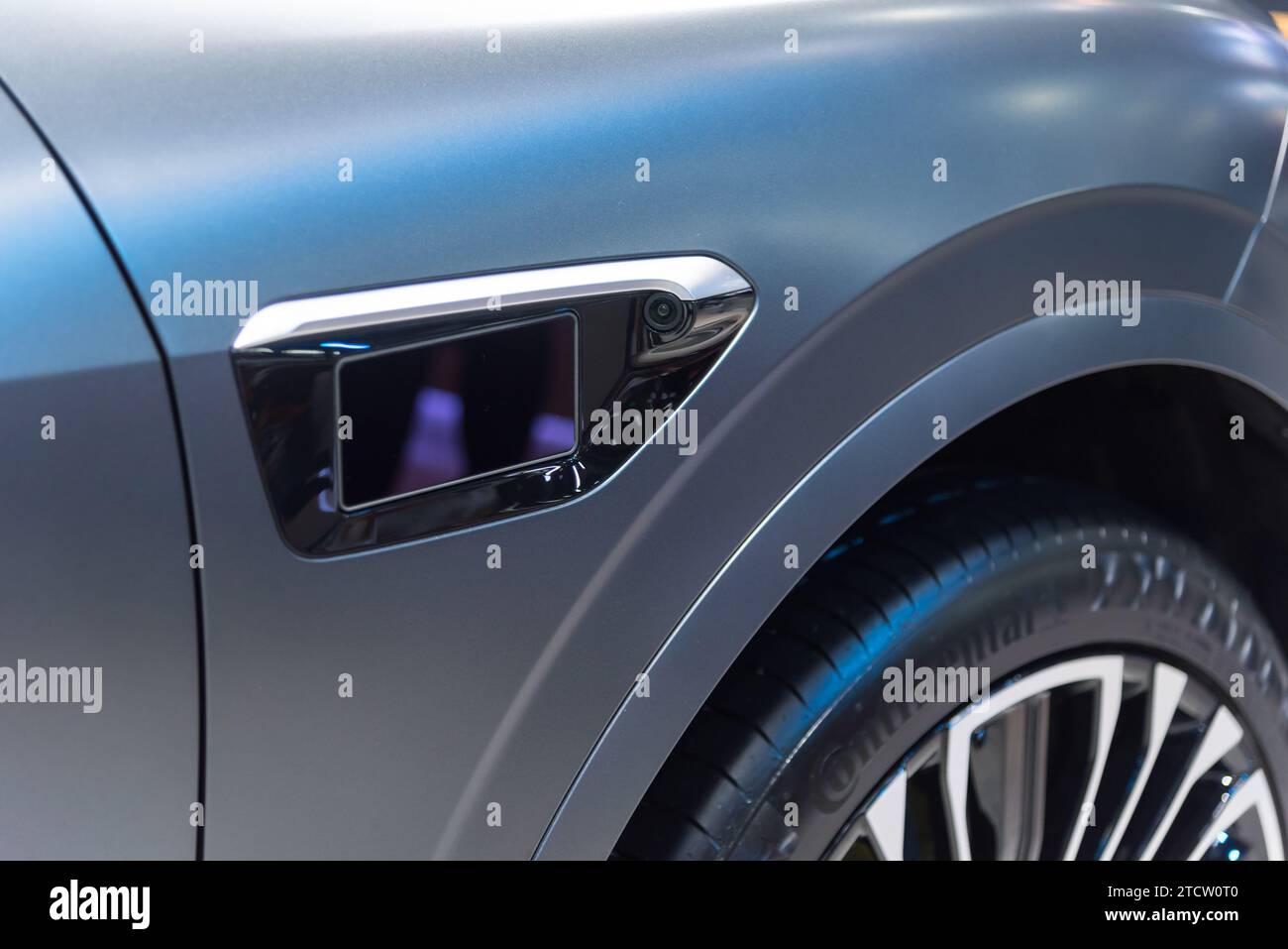 Bangkok,Thailand - 6 Dec, 2023: Side sensor of Avartr11 car show in ...