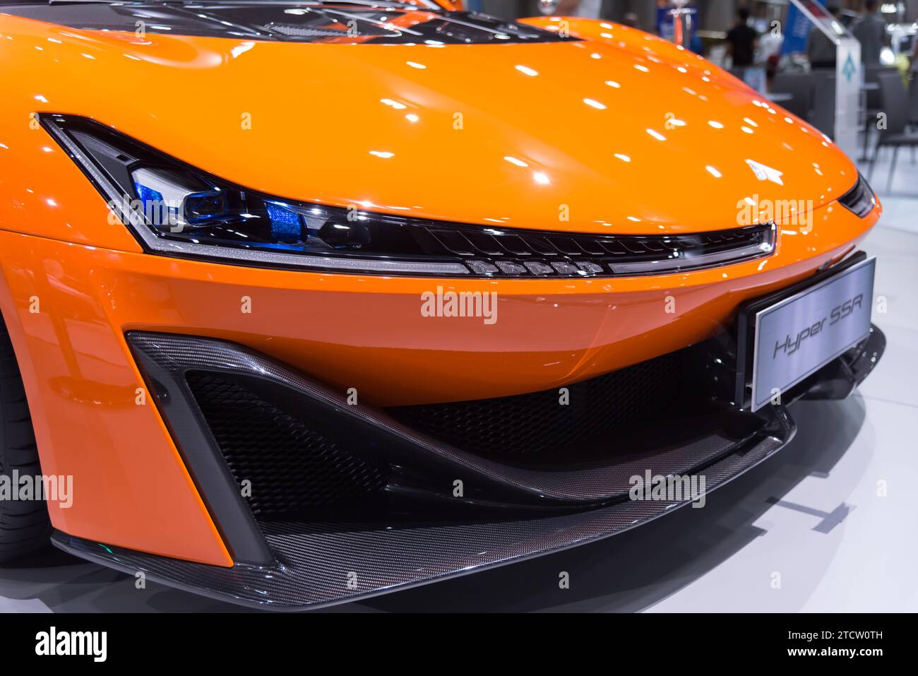 Bangkok,Thailand - 6 Dec, 2023: Full body of Aion model Hyper SSR car ...