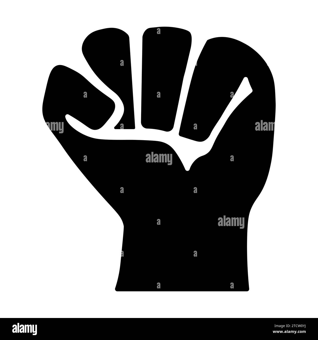 Hand protest icon simple Black and White Stock Photos & Images - Alamy