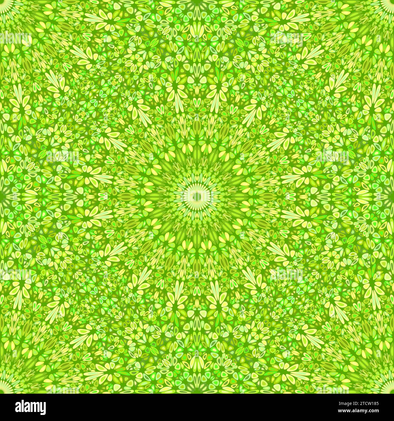 Green abstract seamless petal mandala pattern background art Stock Vector Image & Art - Alamy