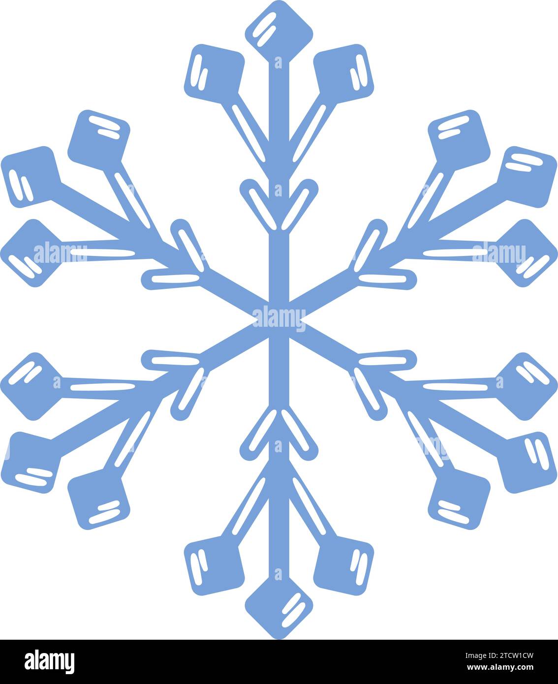 Snowflake christmas simple doodle Stock Vector Images - Alamy
