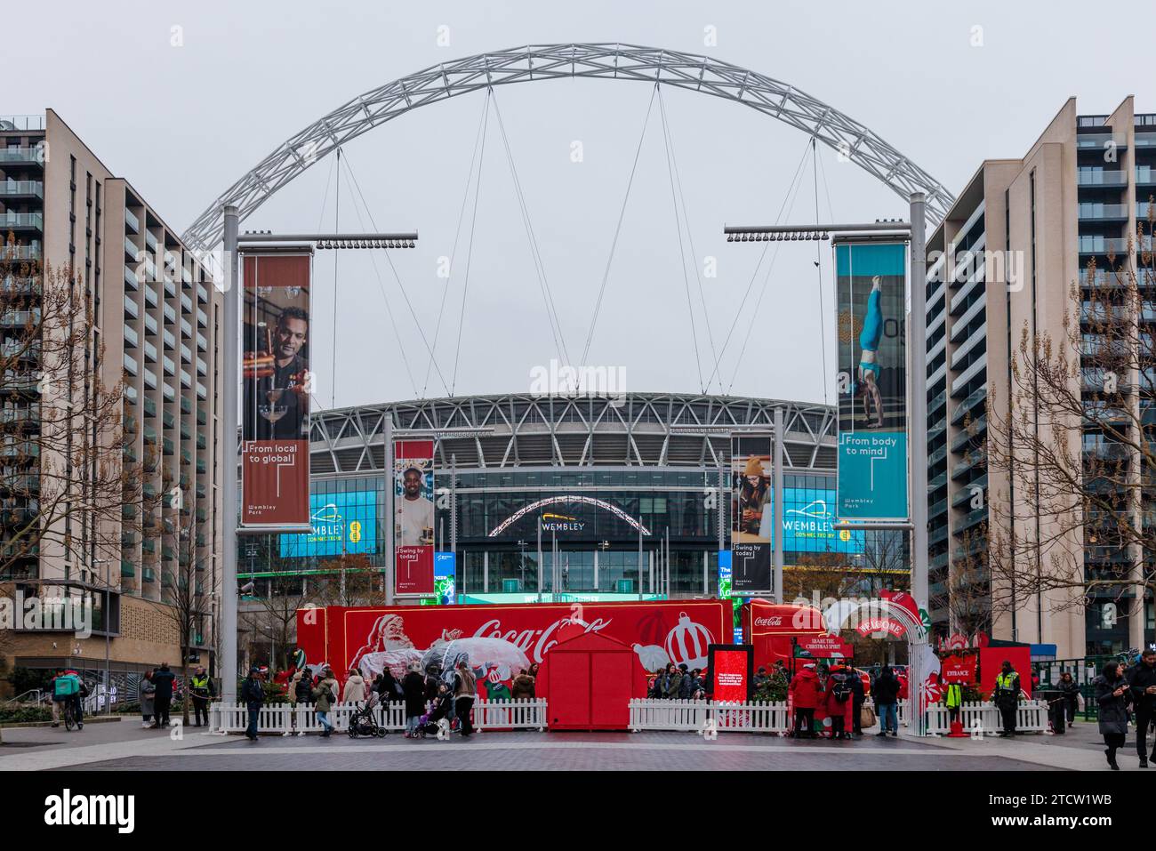 Wembley Park, London, UK. 14th December 2023. The iconic Coca Cola ...