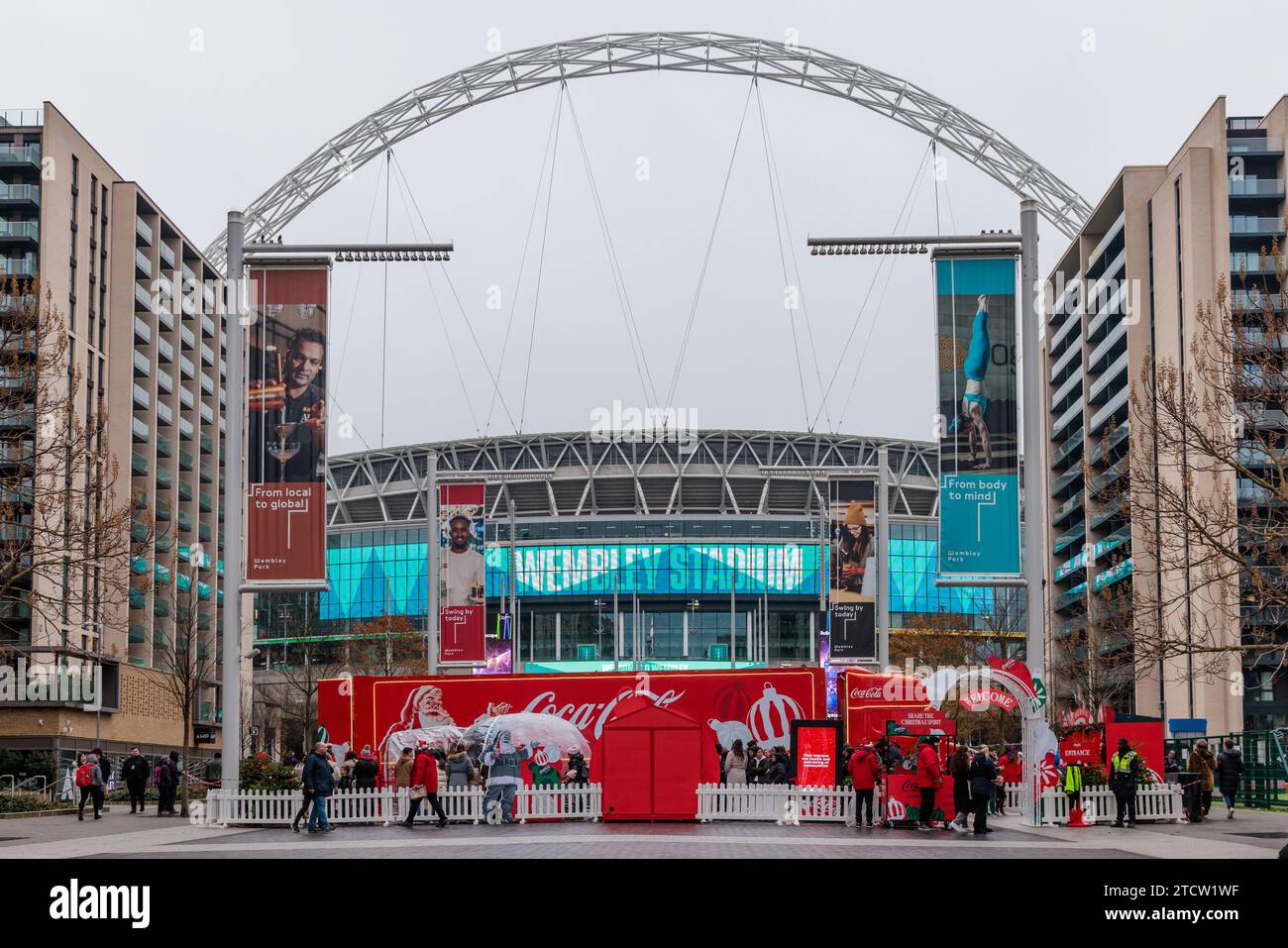 Wembley Park, London, UK. 14th December 2023. The iconic Coca Cola ...