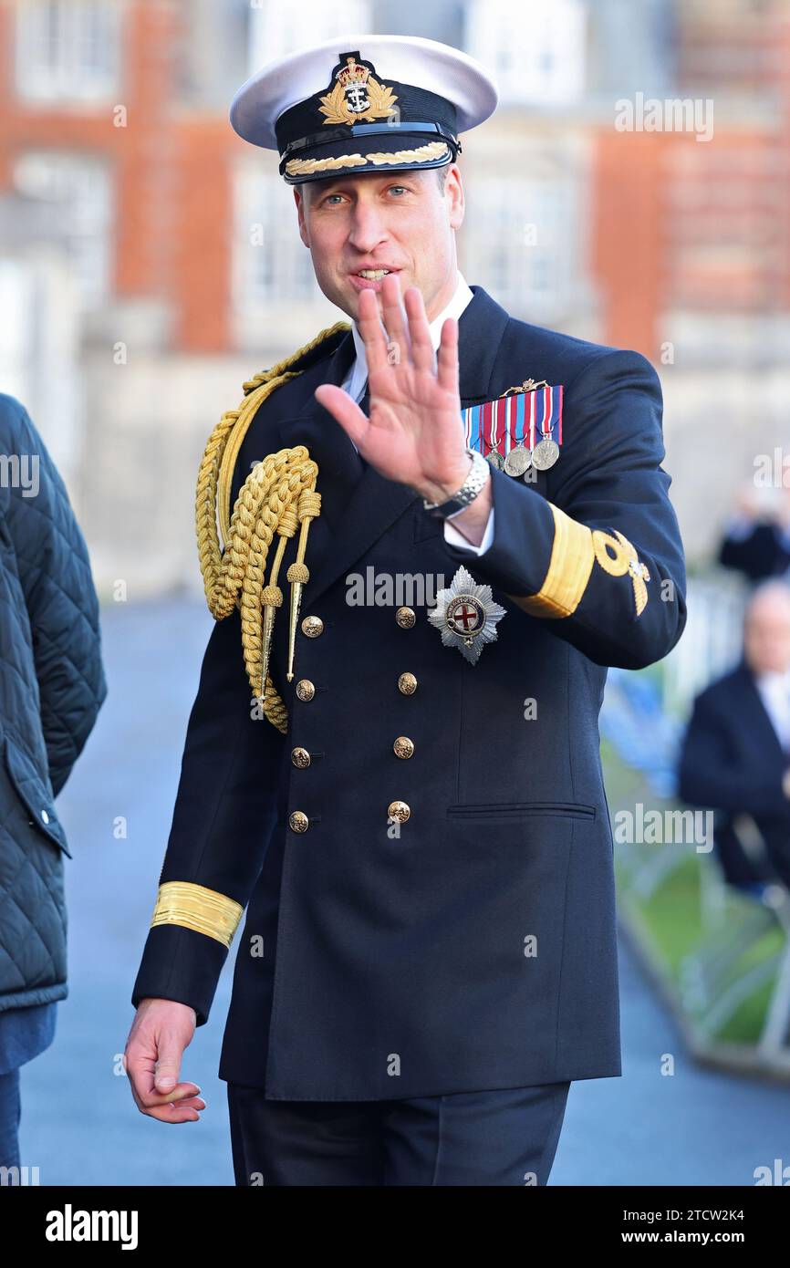 The Prince of Wales departs the Lord High Admiral's Divisions at the ...
