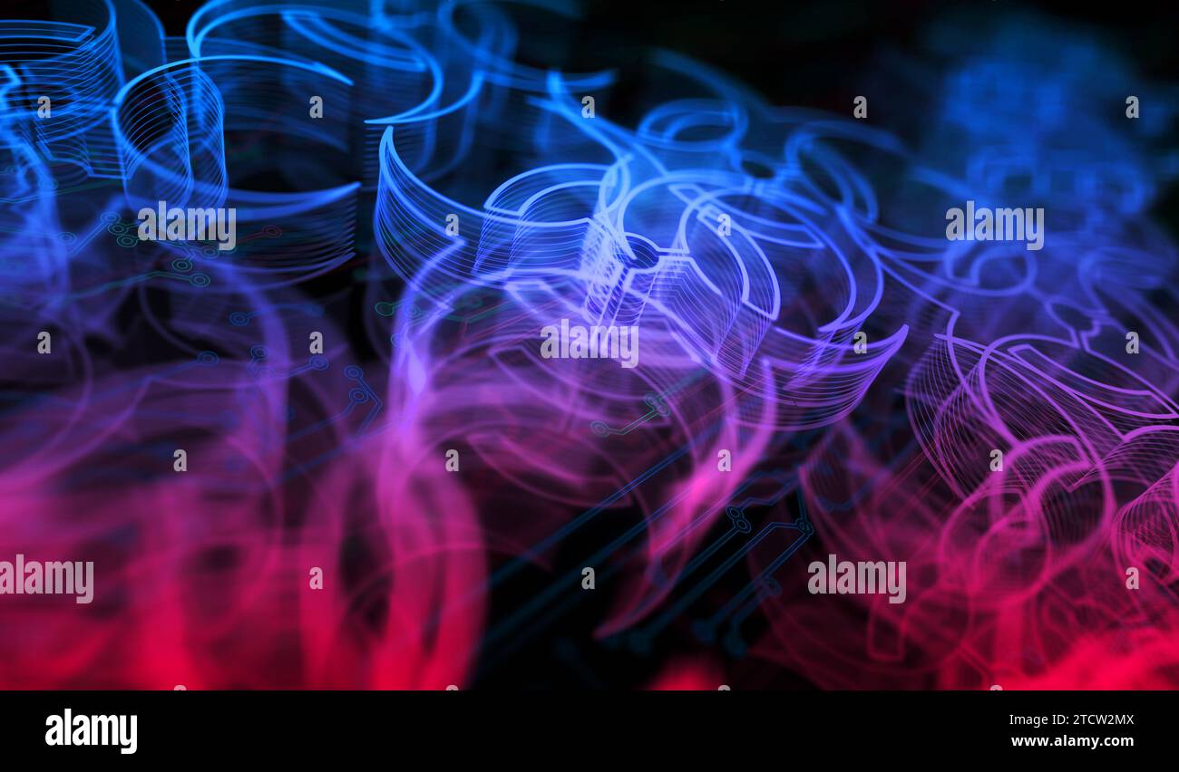 Biohazard danger alert and virus warning symbol digital concept ...