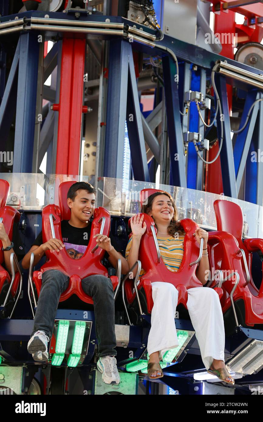 Youth at Fun fair in Saint Germain en Laye, France Stock Photo - Alamy
