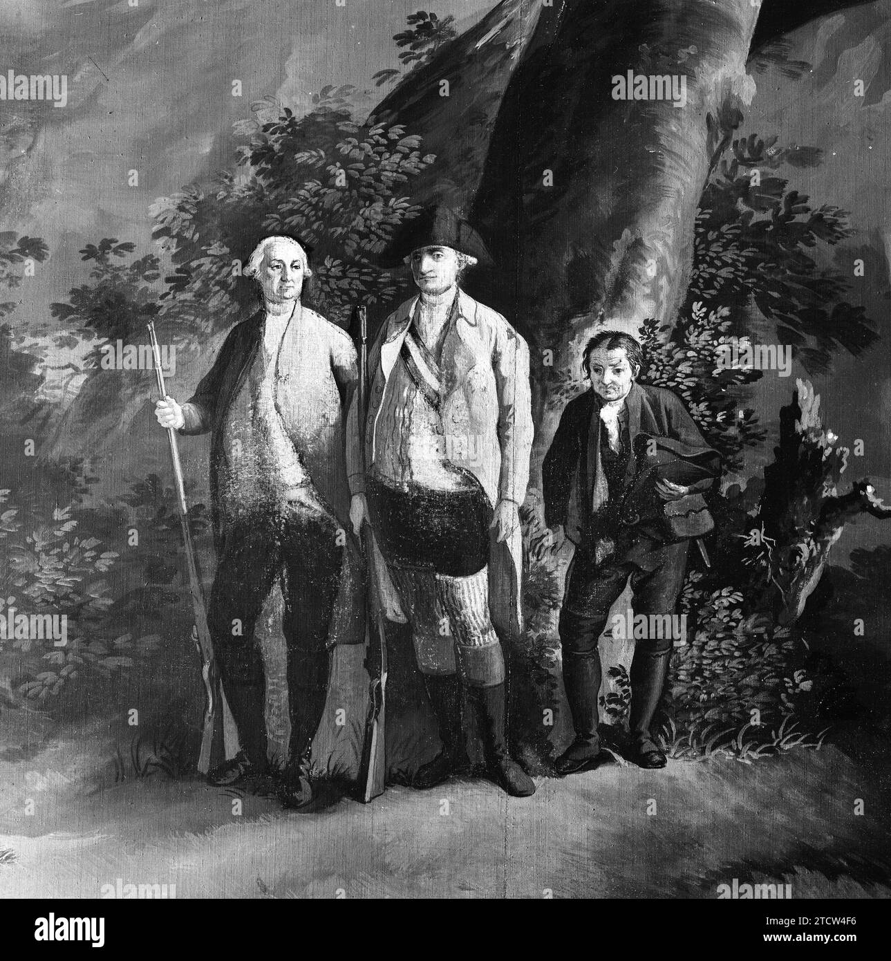 EL REY CARLOS IV Y GODOY DE CACERIA - SIGLO XIX - FOTOGRAFIA EN BLANCO ...