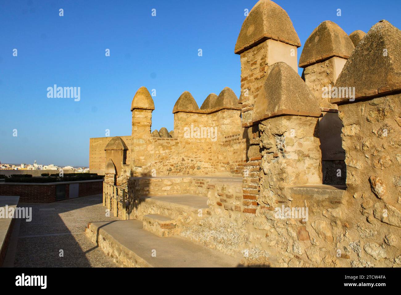 Almería, Andalusia, Spain, Europe.. The arab fortified citadel of the ...