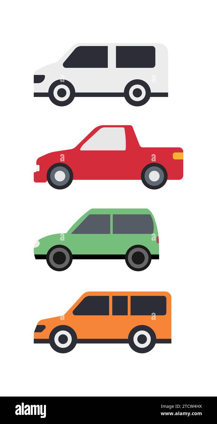 Car vector icon set on white background Stock Vector Image & Art - Alamy
