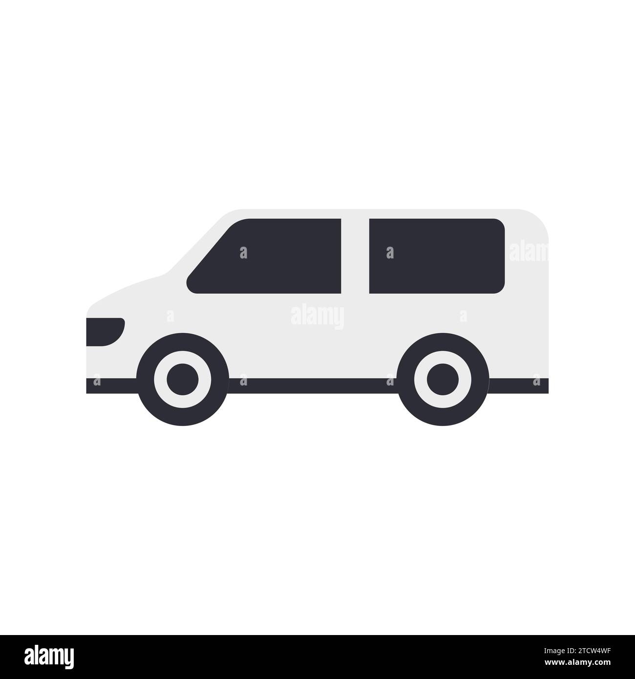 White car side view icon on white background Stock Vector Image & Art ...