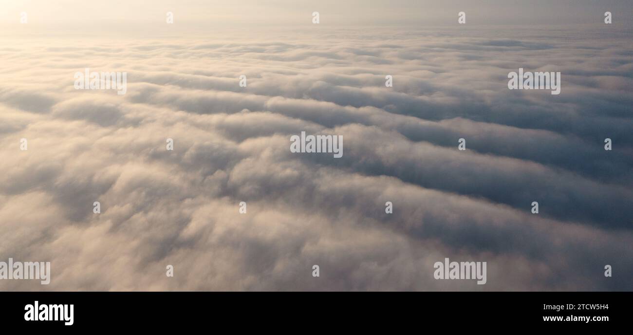 Morning Majesty: Awe-Inspiring Dawn High Above the Clouds Stock Photo ...