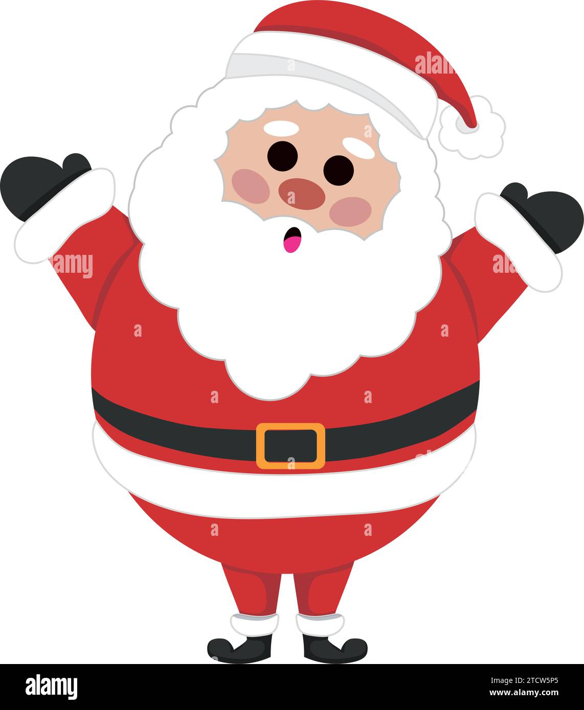 Cute christmas santa claus character Vector Stock Vector Image & Art ...