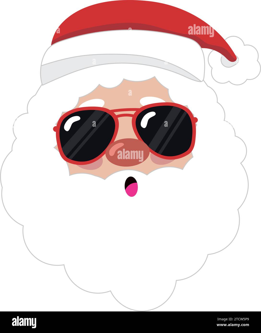 Cute christmas santa claus avatar Vector Stock Vector Image & Art - Alamy