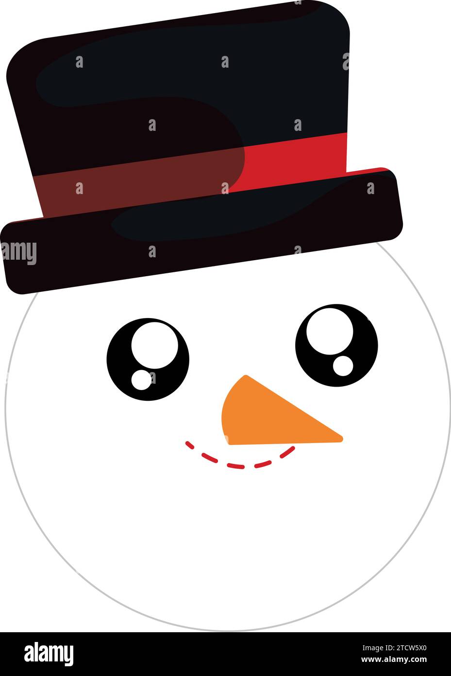 Cute snowman christmas avatar Vector Stock Vector Image & Art - Alamy