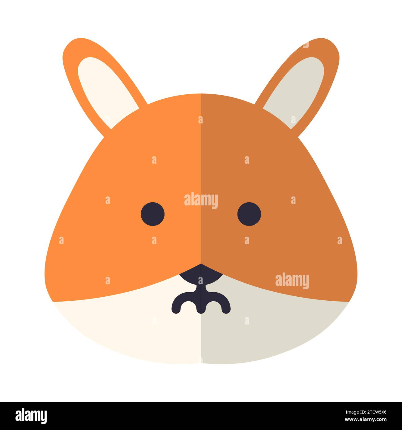 Abstract vector animal icon on white background Stock Vector Image ...