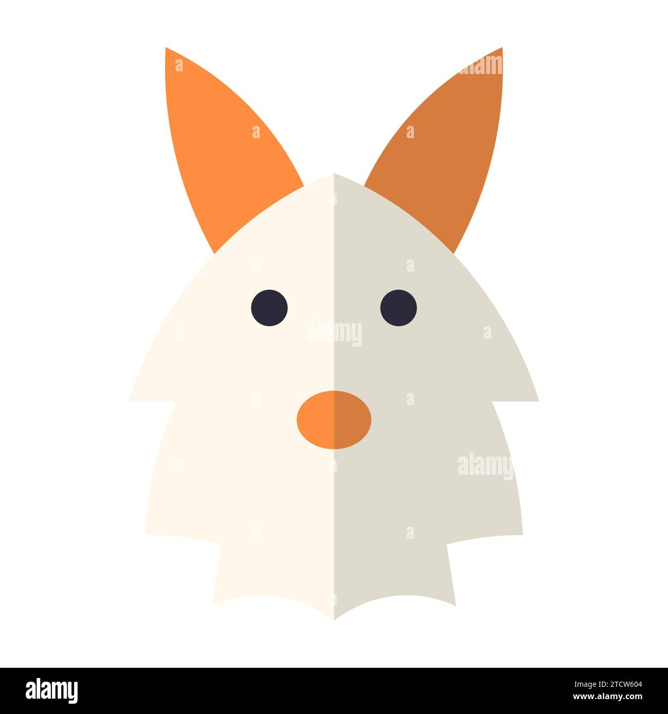 Abstract vector animal icon on white background Stock Vector Image ...