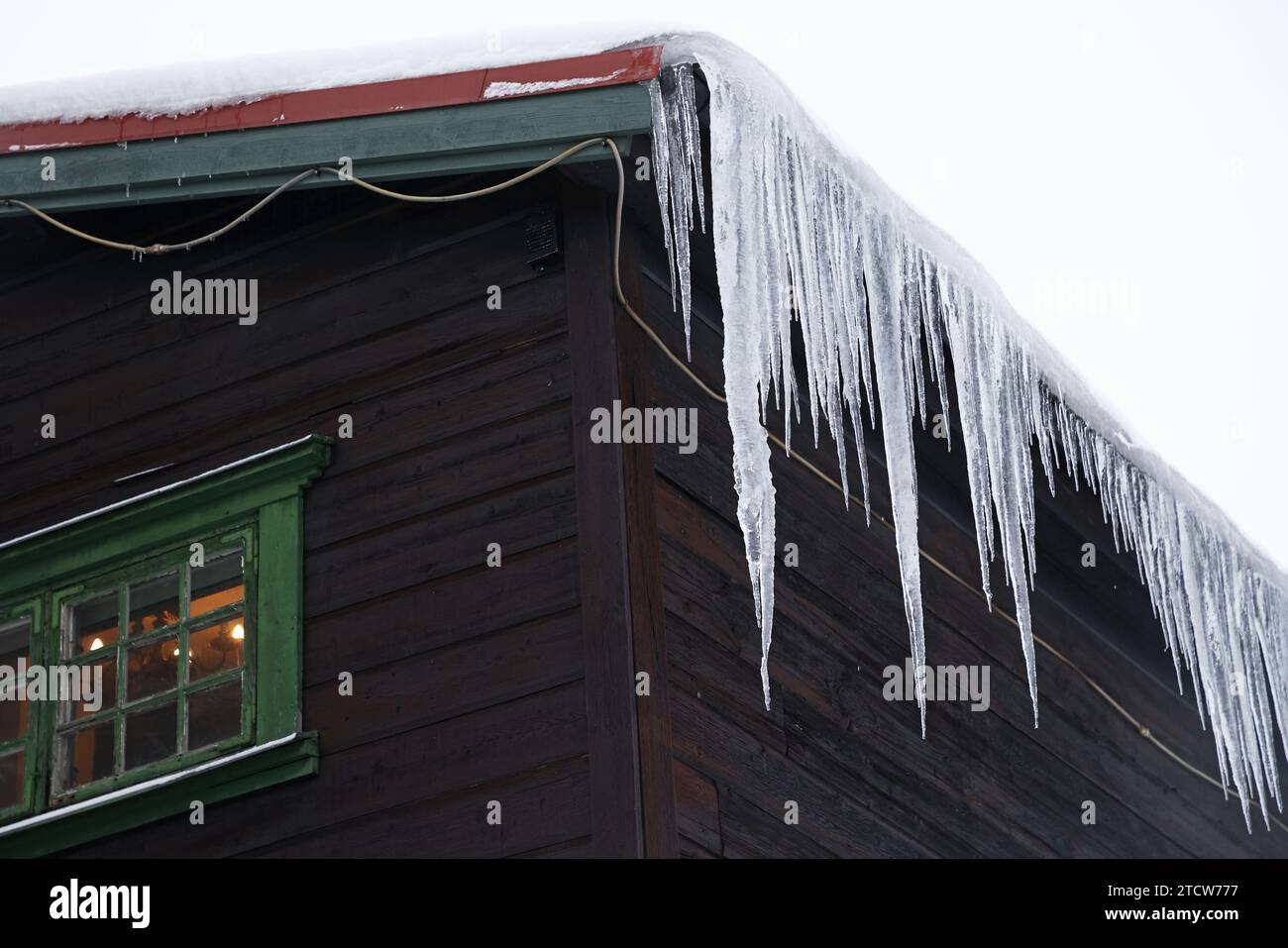 Icicles, Odinsborg restaurant, during a Christmas market, during Sunday ...