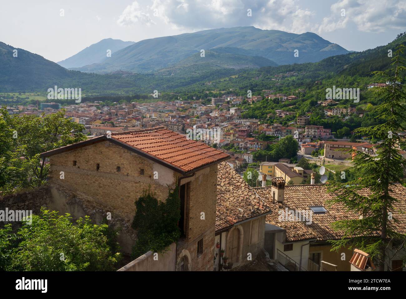 Celano, historic town in province of L Aquila, Abruzzo, Italy Stock ...