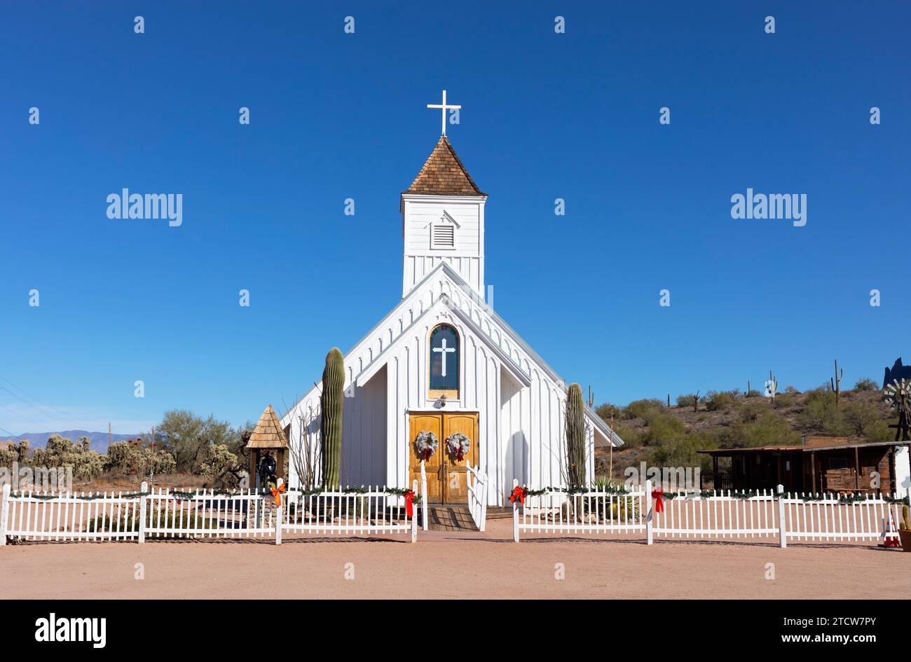 Old Elvis Chapel, Church From Arizona's Mining Days in Superstition ...