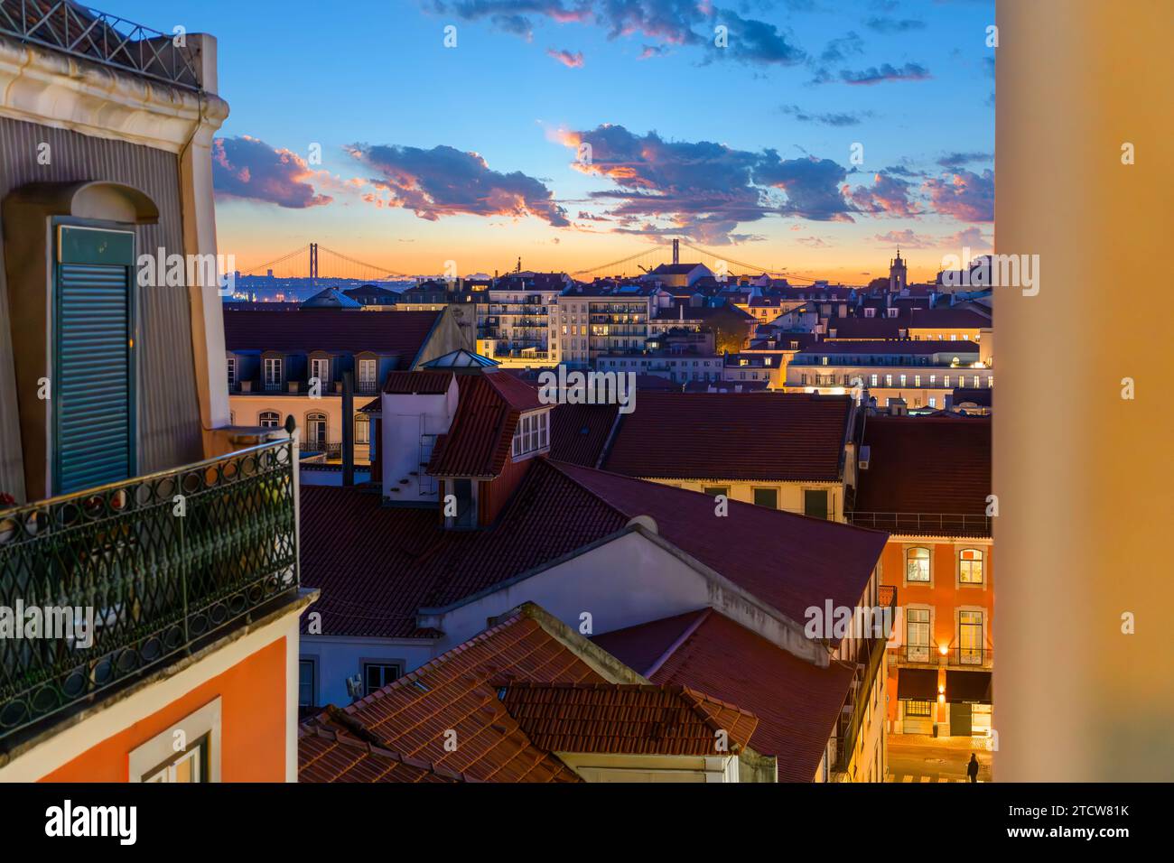 View from balcony at night hi-res stock photography and images - Alamy