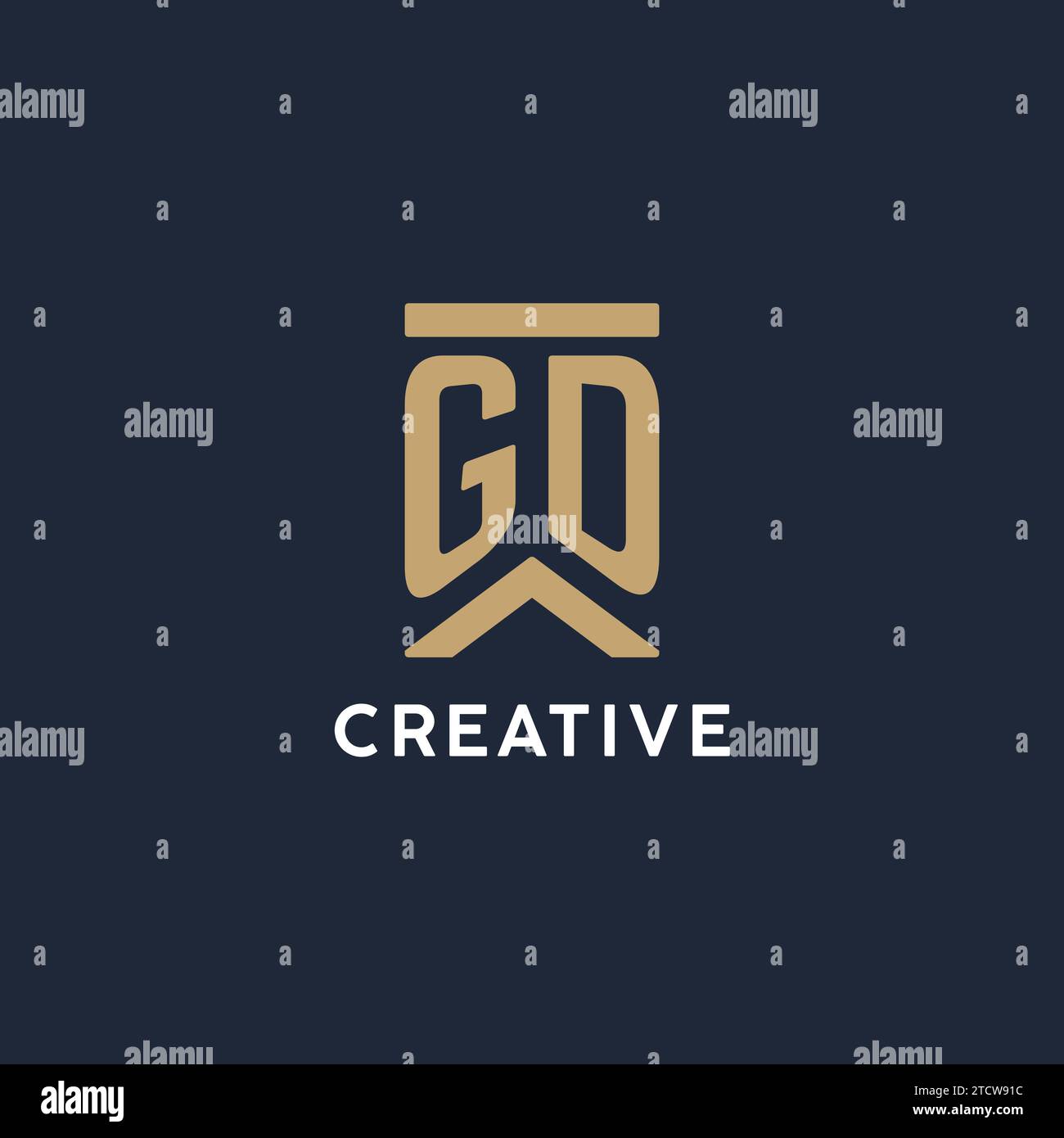 Gd logo design hi-res stock photography and images - Alamy