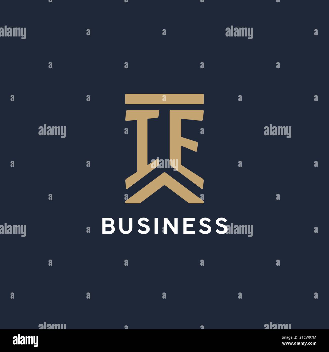 IE initial monogram logo design in a rectangular style with curved side ...