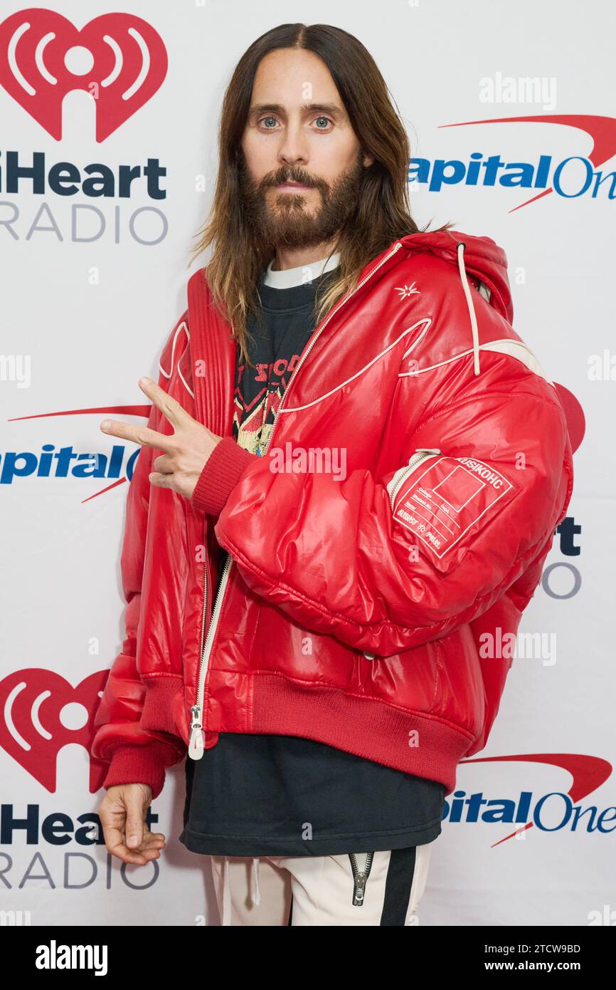 PHILADELPHIA, PA, USA - DECEMBER 12, 2023: Jared Leto poses at Q102's ...