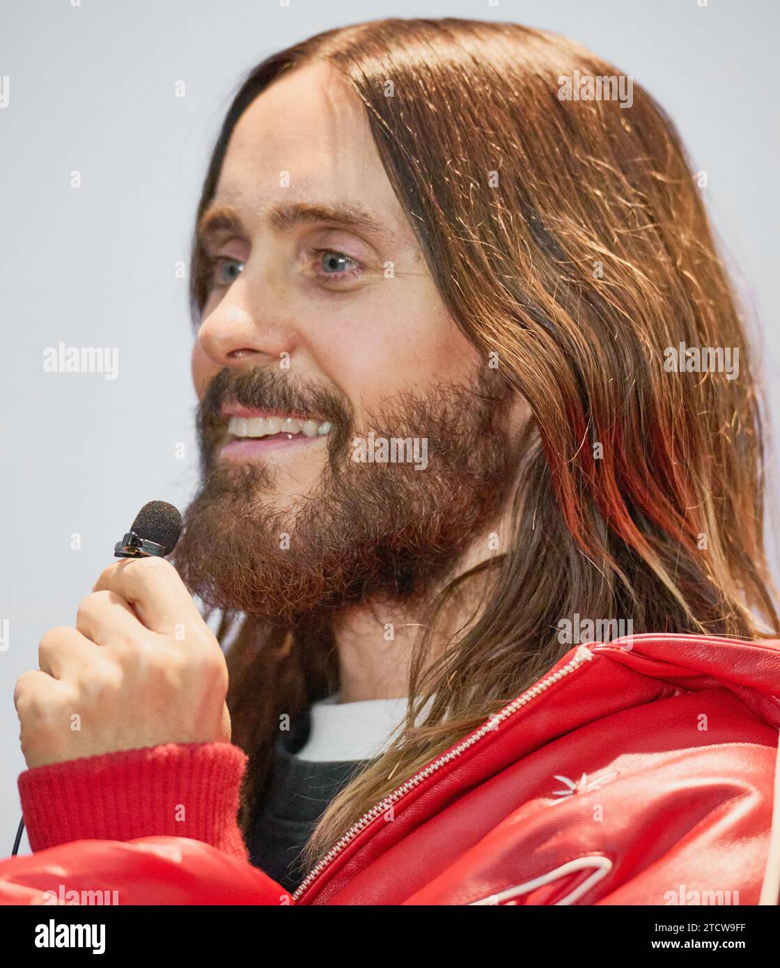 PHILADELPHIA, PA, USA - DECEMBER 12, 2023: Jared Leto poses at Q102's ...