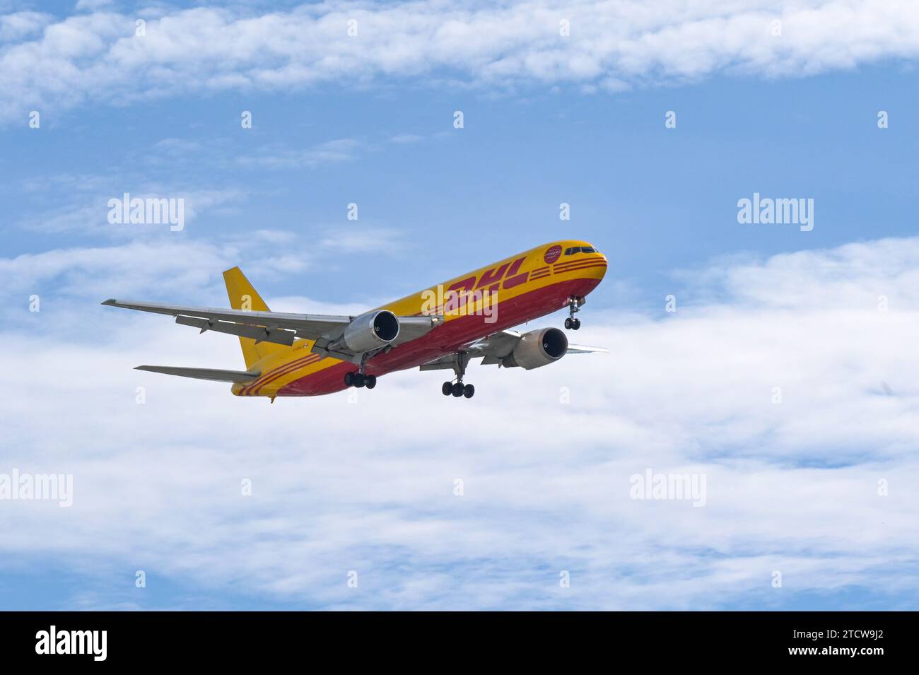 Miami, Florida, USA - 4 December 2023: Boeing 767 cargo jet ...