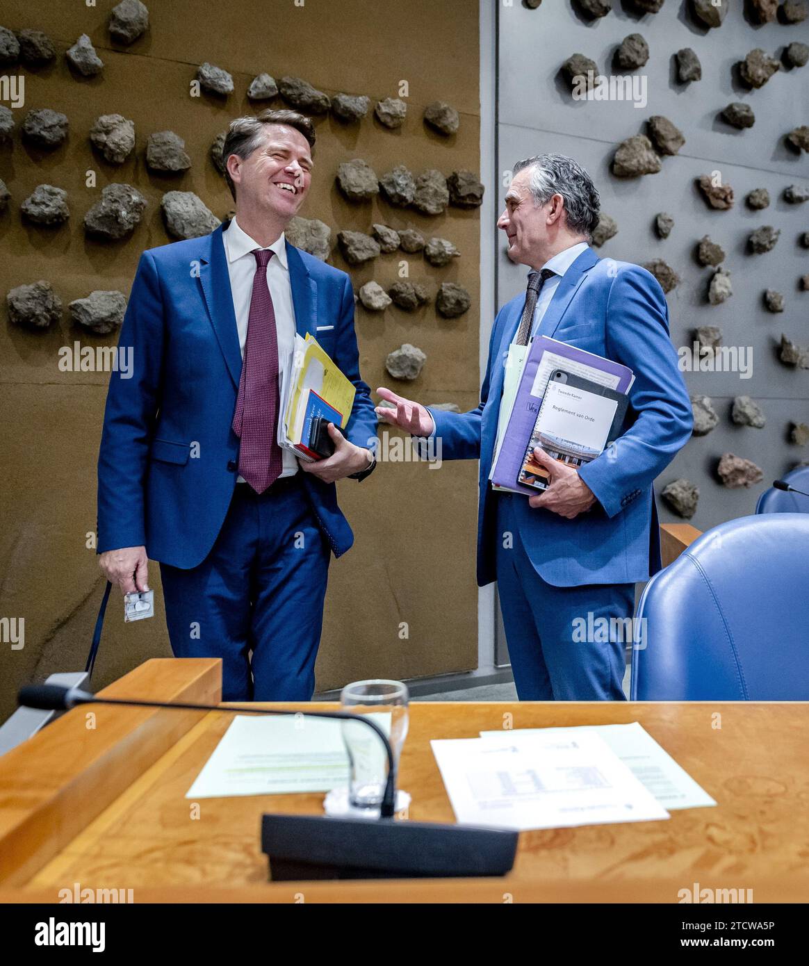 THE HAGUE - Martin Bosma and Tom van der Lee during a suspension of the ...