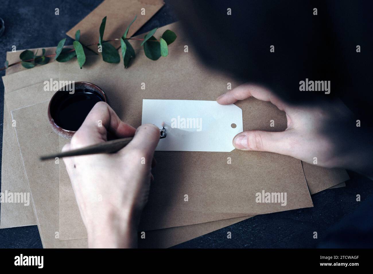 Writing a love letter template, romantic message mock-up background ...