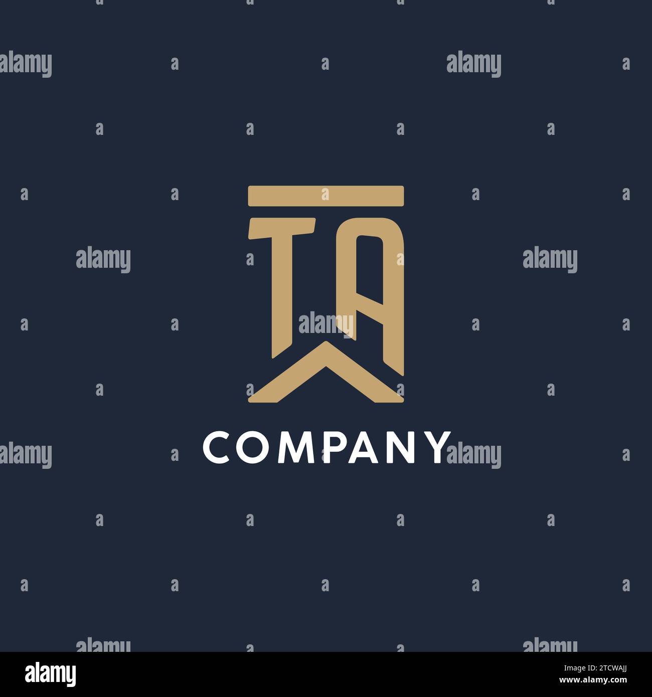 Ta logo design hi-res stock photography and images - Alamy