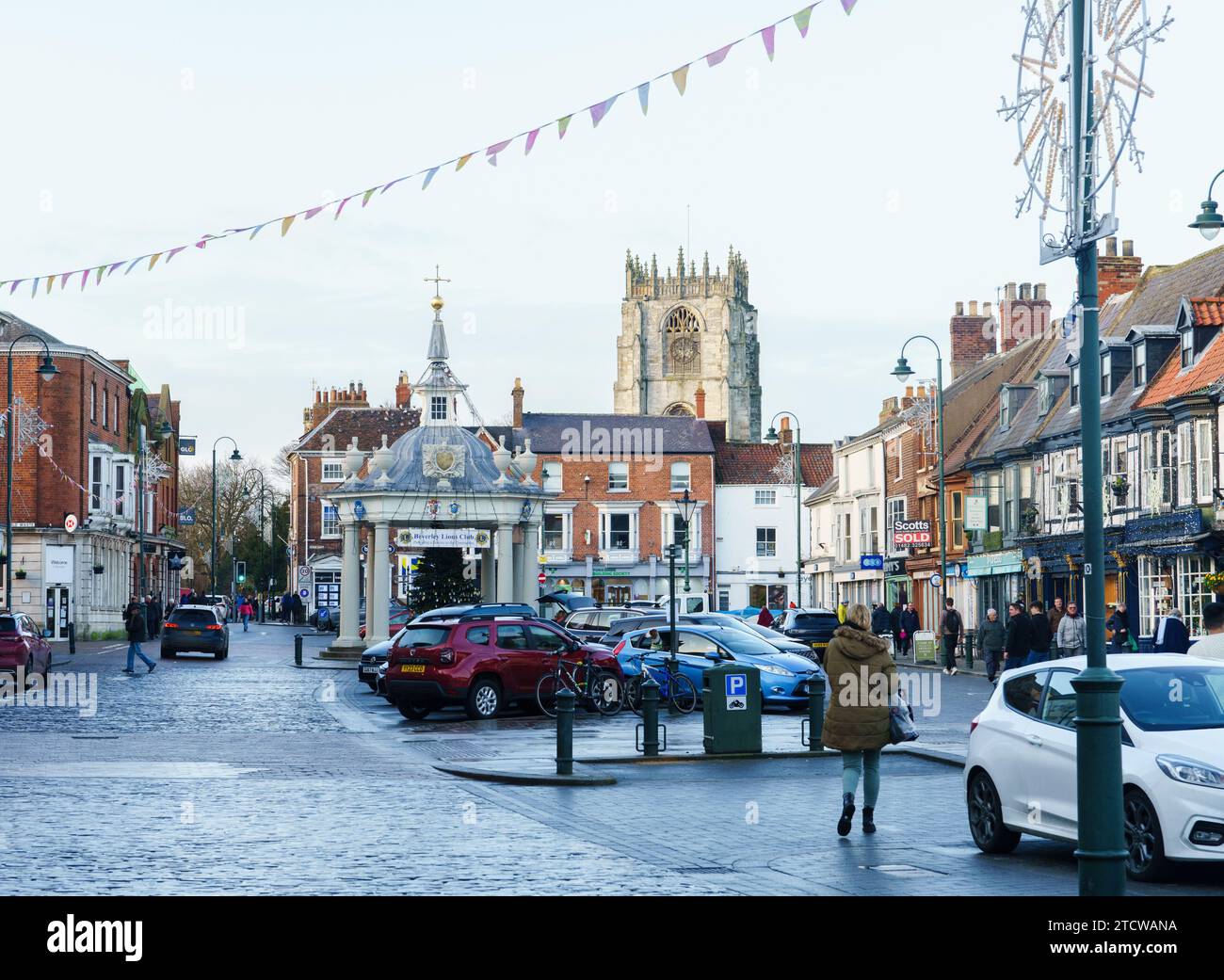 Town Centre, Beverley, East Yorkshire, mid December 2023 Stock Photo ...