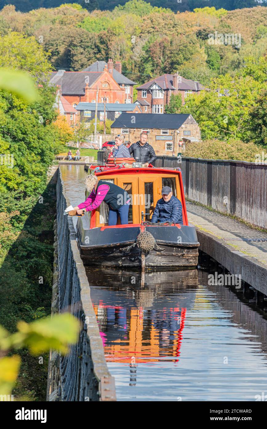 Pontcysyllte Aqueduct near Llangollen, North Wales. Designed by Thomas ...