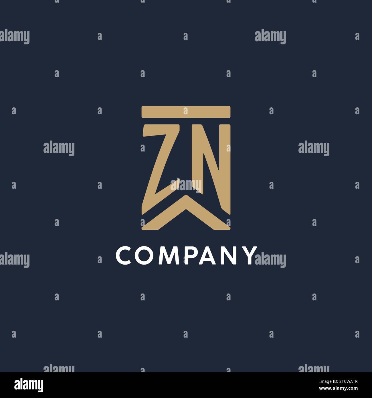 Zn letters Stock Vector Images - Alamy
