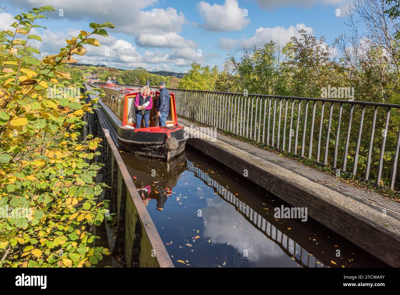 Pontcysyllte Aqueduct near Llangollen, North Wales. Designed by Thomas ...