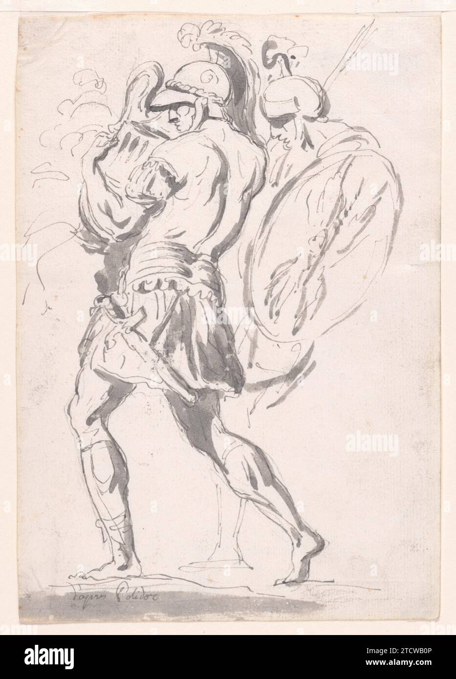 Two Roman Soldiers 2021 by Augustin Pajou Stock Photo - Alamy