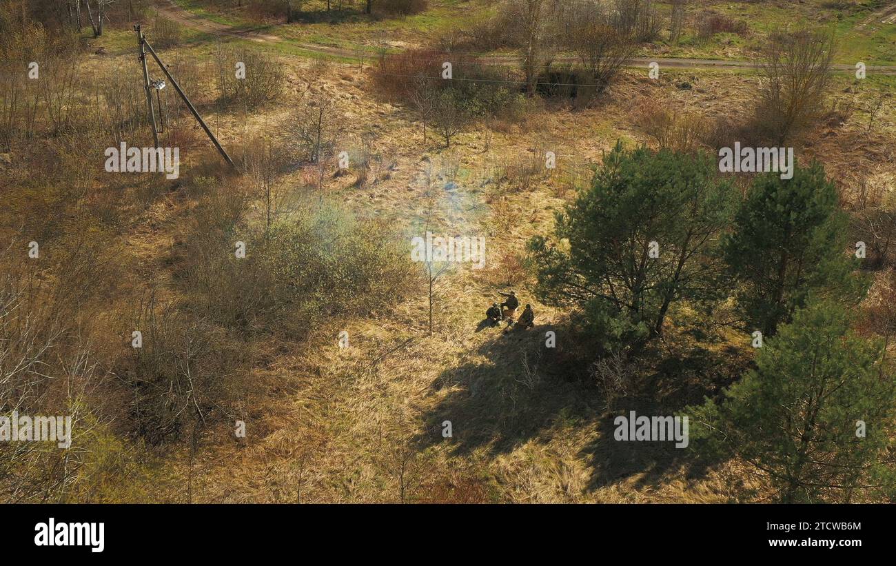 Men Dressed As US American Soldiers Of USA Infantry Of World War II ...