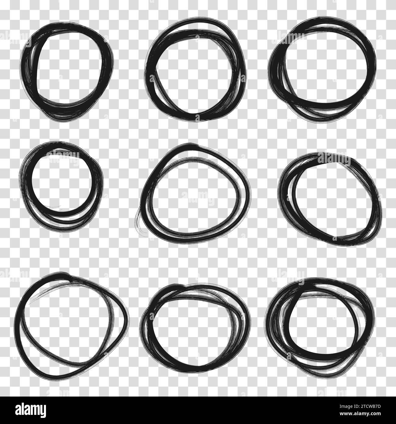 Highlight circle frames message Black and White Stock Photos & Images ...