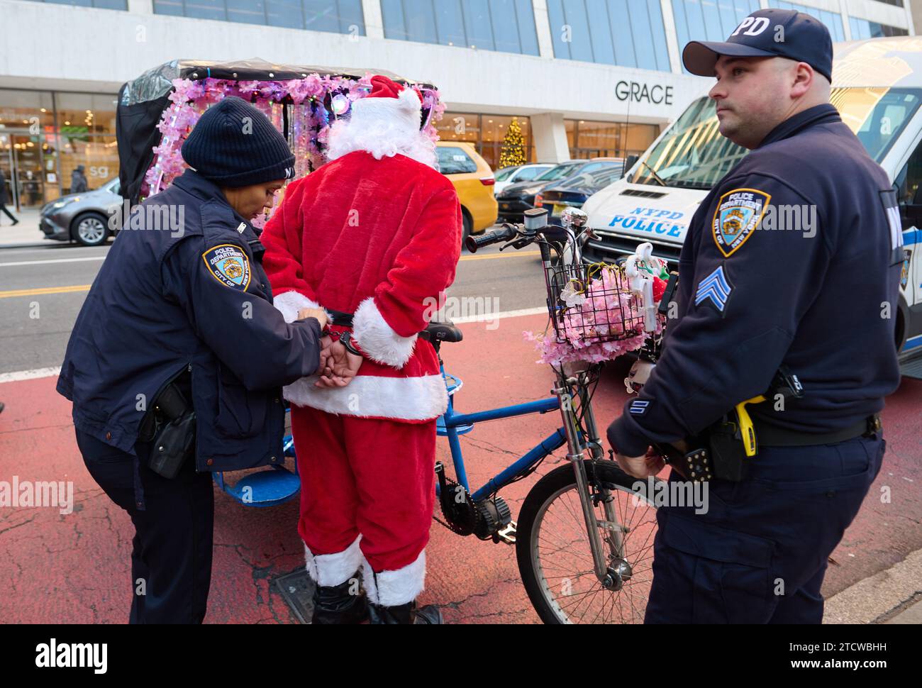 Santa claus handcuffs hi-res stock photography and images - Alamy